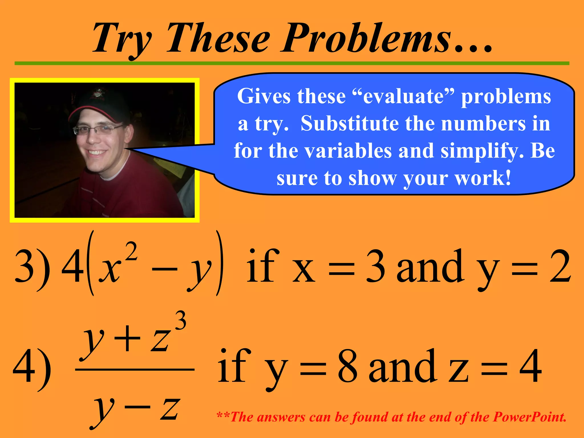 Algebra 1 unit_1_section_1_ppt_notes_2 | PPT