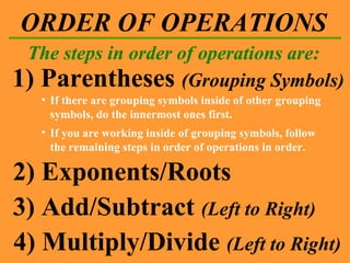 Algebra 1 unit_1_section_1_ppt_notes_2 | PPT