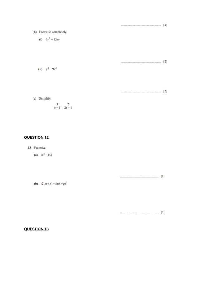 ALGEBRA 2 igcse mathematics exam questions.pdf | Educational Assessment ...