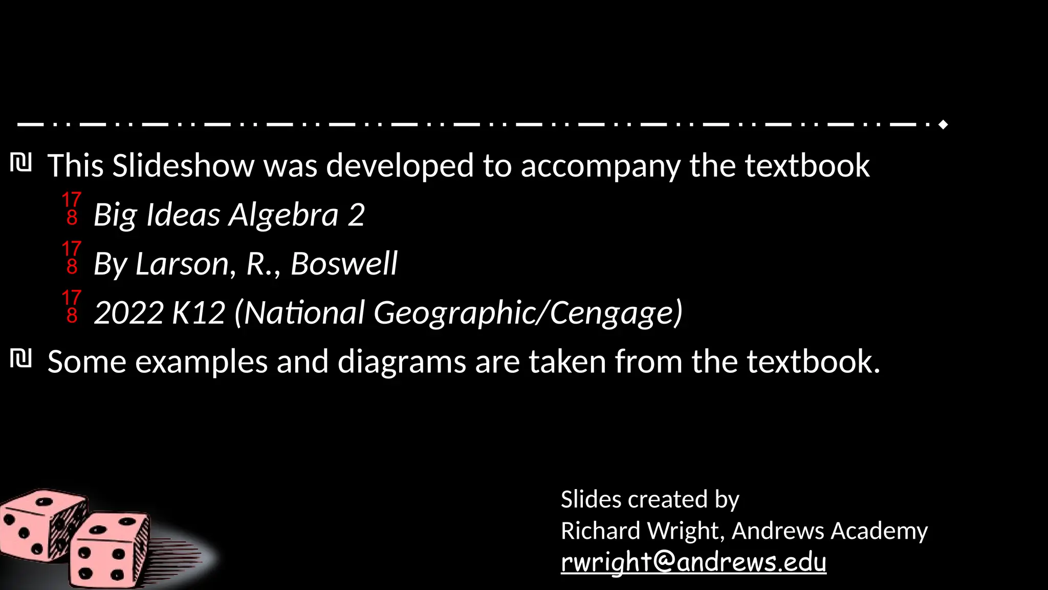 Algebra 2 08 Probability2newonwalgeb.pptx