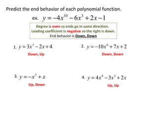 Algebra 2 5.1 Class Notes | PPT
