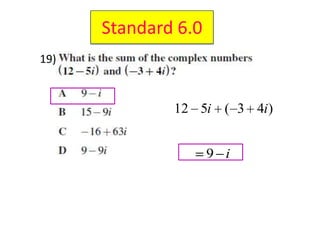 Algebra 2 benchmark 3 review | PPTX