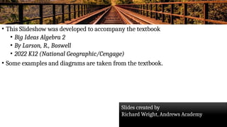 Algebra 2 CHAPTER 2-Linear Functions..pptx