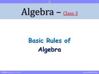 Algebra Rules - Addition and Subtraction | PPT