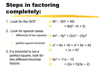 Algebra 7 Point 6 | PPT