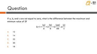 Hard GMAT Math Question - Absolute Value | PDF