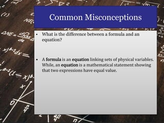 Algebra and Formulas | PPTX