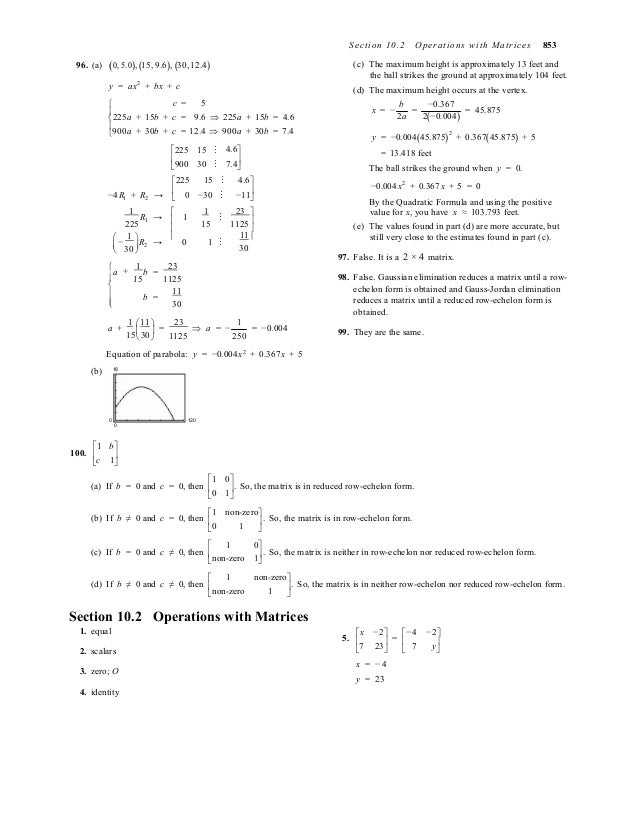 Algebra and trigonometry 10th edition solutions manual larson