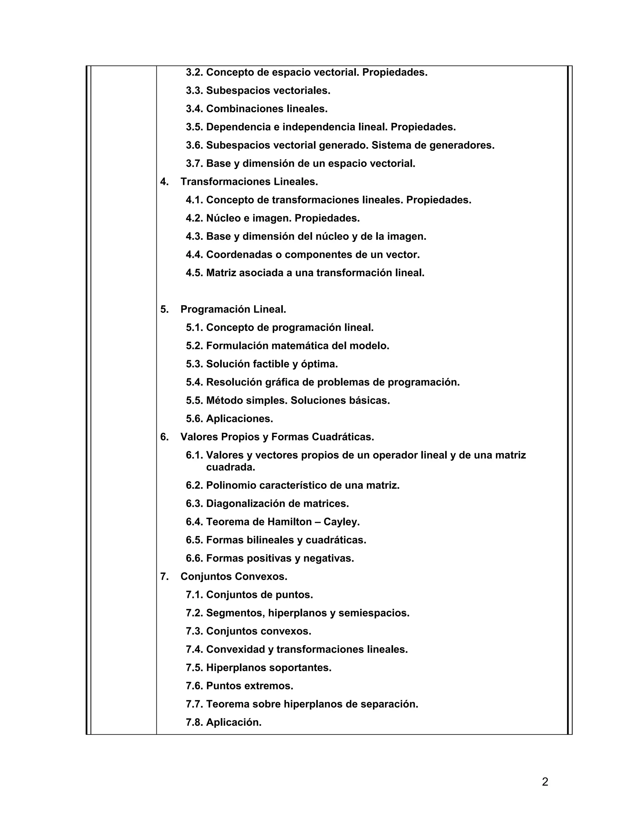 Algebra aplicada eco | PDF