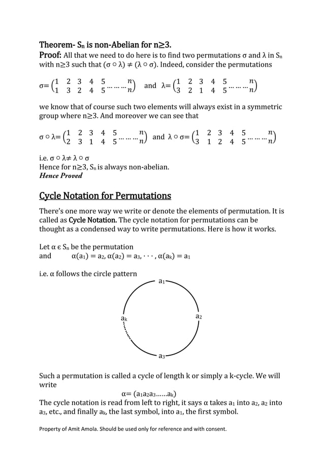 Introduction to Groups and Permutation Groups | PDF
