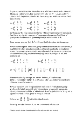 Introduction to Groups and Permutation Groups | PDF