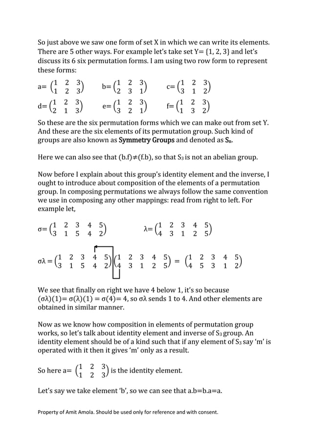 Introduction to Groups and Permutation Groups | PDF