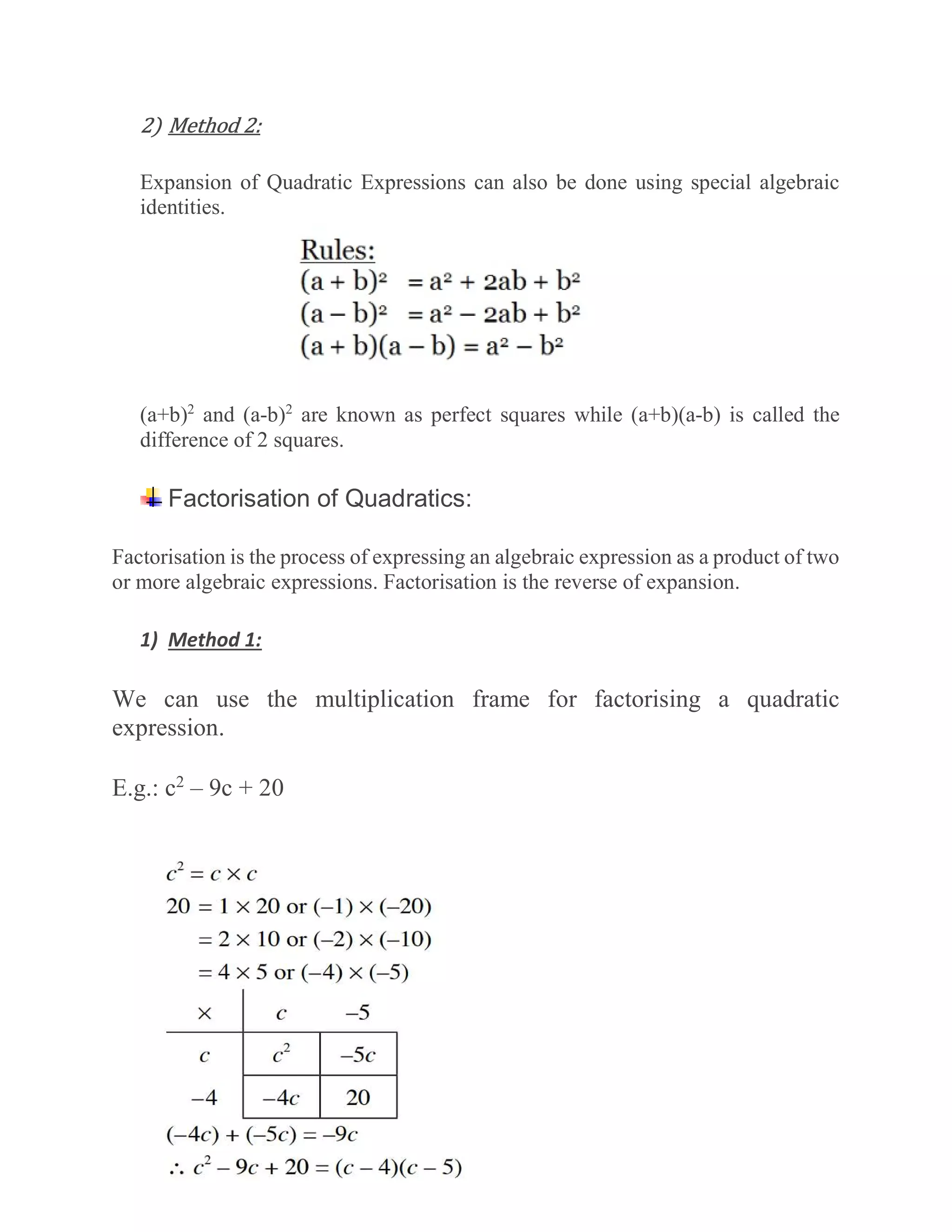 Algebra booklet | PDF