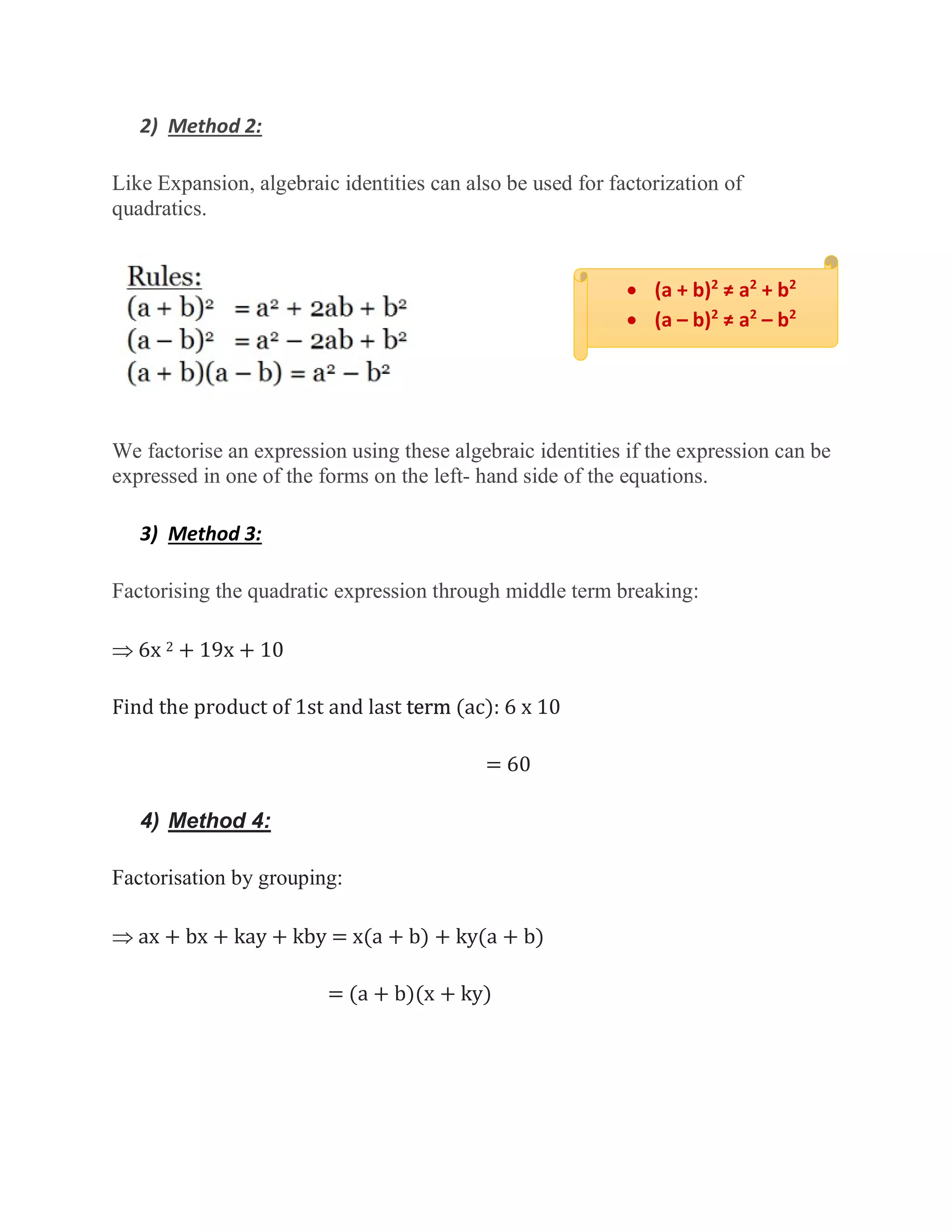 Algebra booklet | PDF