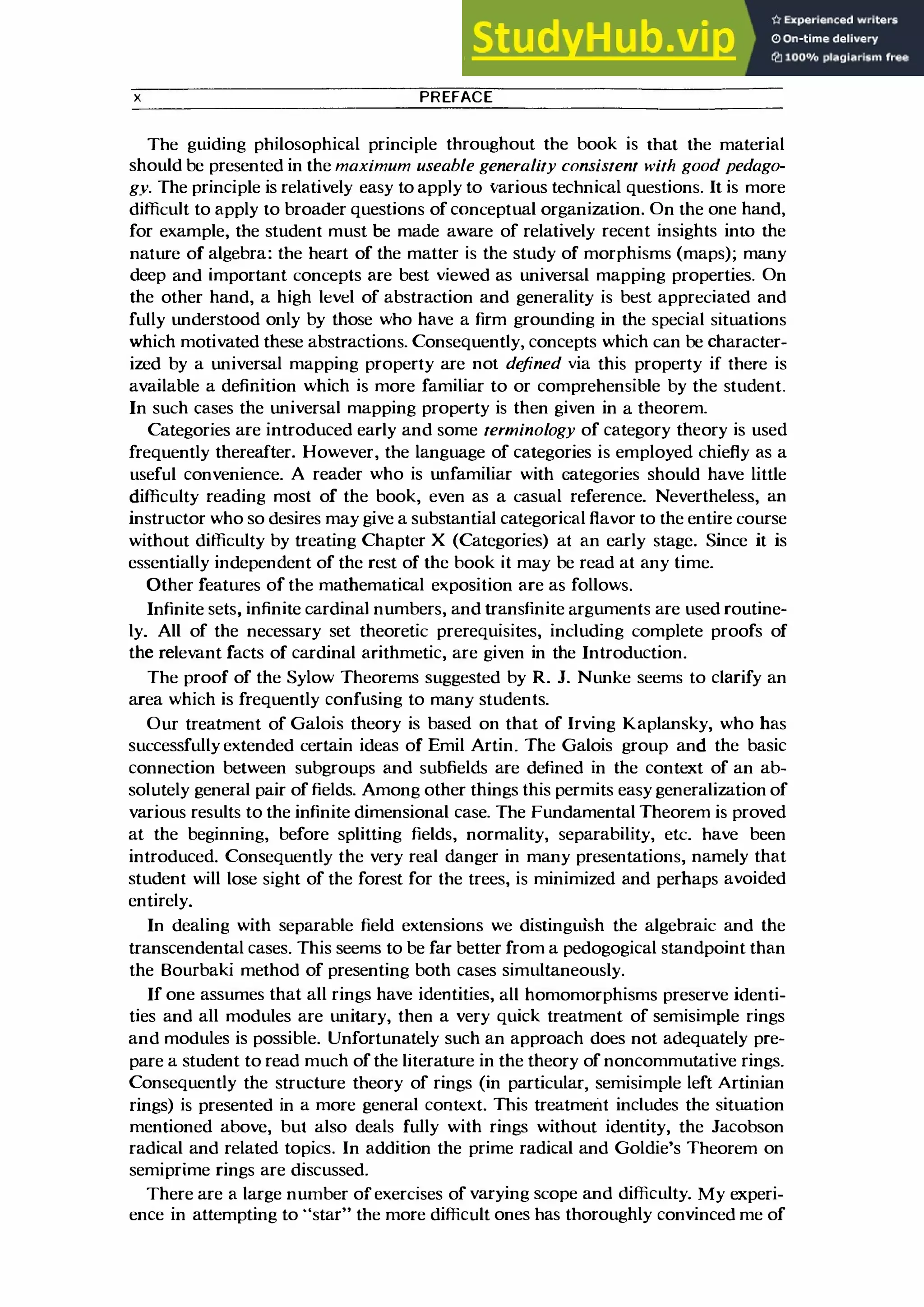 Algebra By Thomas W Hungerford Pdf Educational Assessment Education