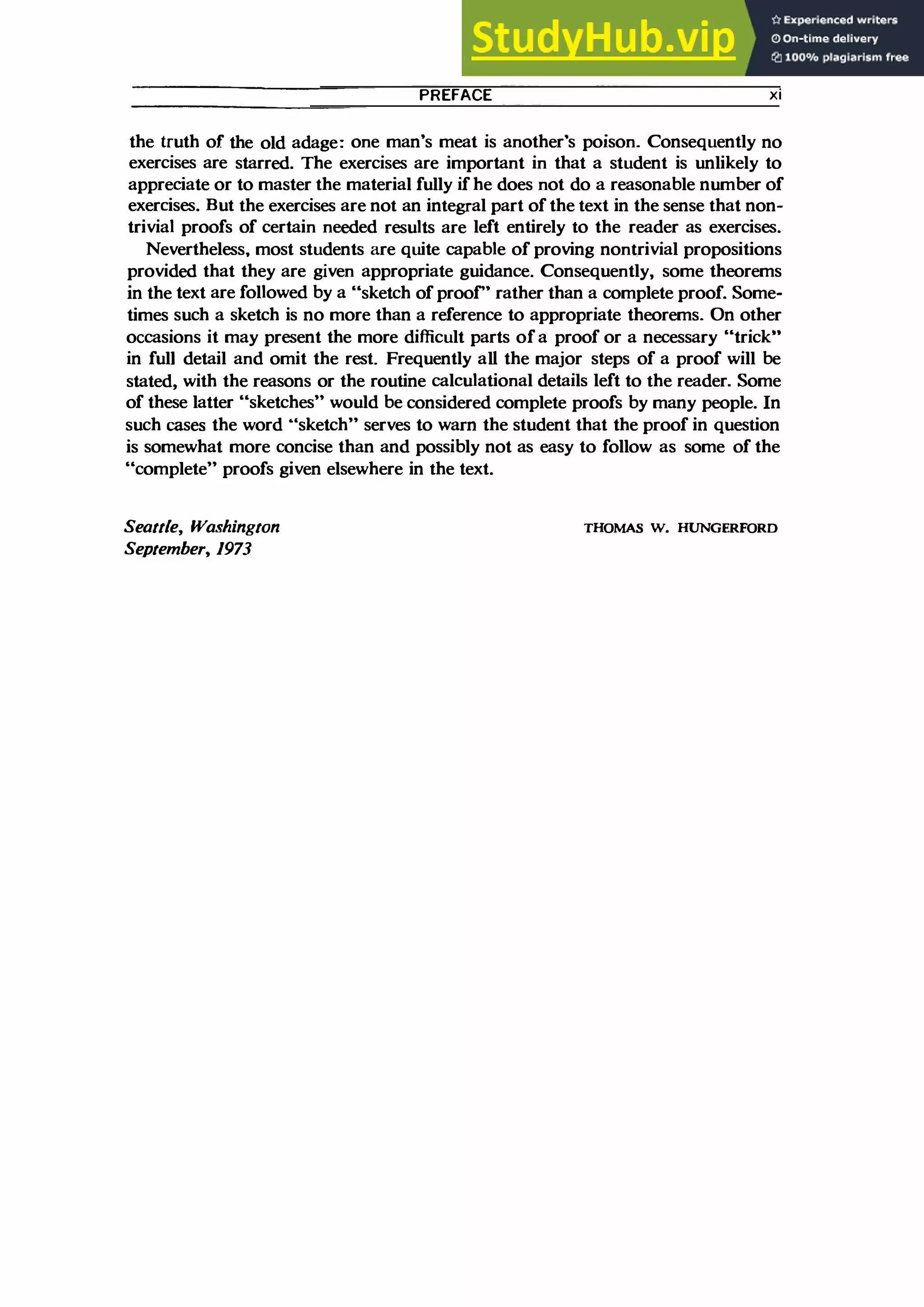 Algebra By Thomas W Hungerford Pdf Educational Assessment Education