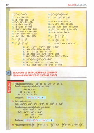 Algebra de baldor nueva versión | PDF