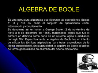 Algebra De Boole | PPT