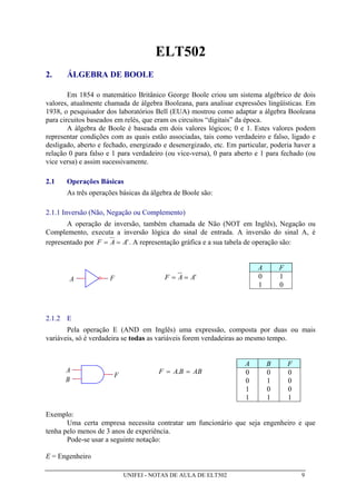 Algebra de boole | PDF