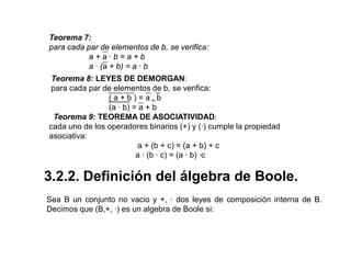 algebra de boole teoria.pdf texto guia.1 | PDF