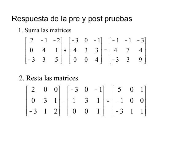 Multiplicacion, Suma Resta Y Determinante De Matrices Con Matlab ...