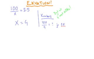 Algebra ekvationer | PPT