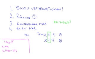 Algebra ekvationer | PPT