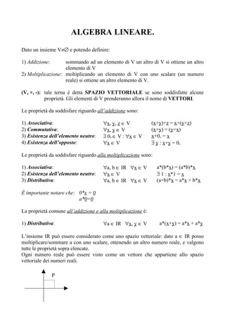 Algebra E Matematica Generale | DOC | Physics | Science
