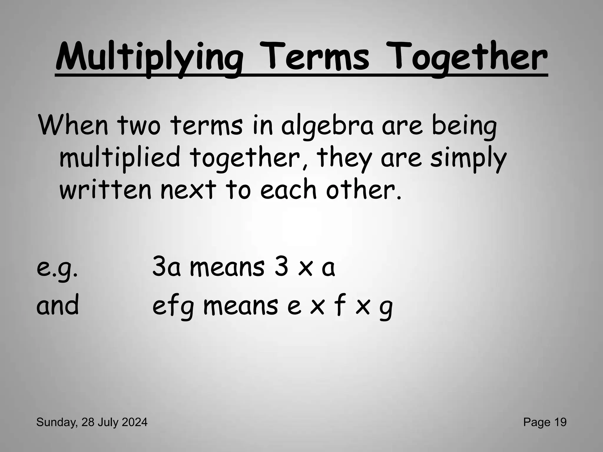 Introduction to Algebra for primary school | PPT