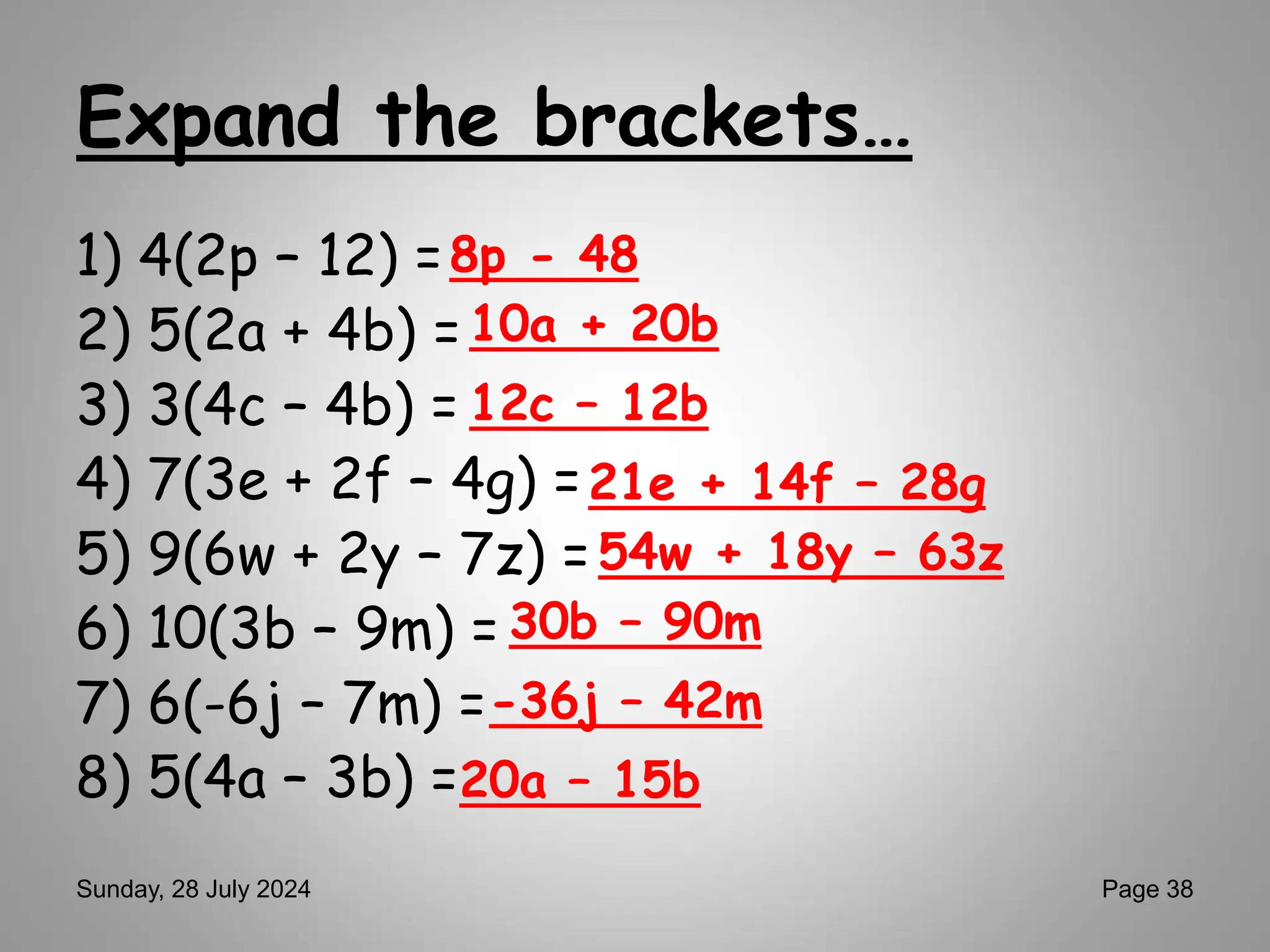 Introduction to Algebra for primary school | PPT