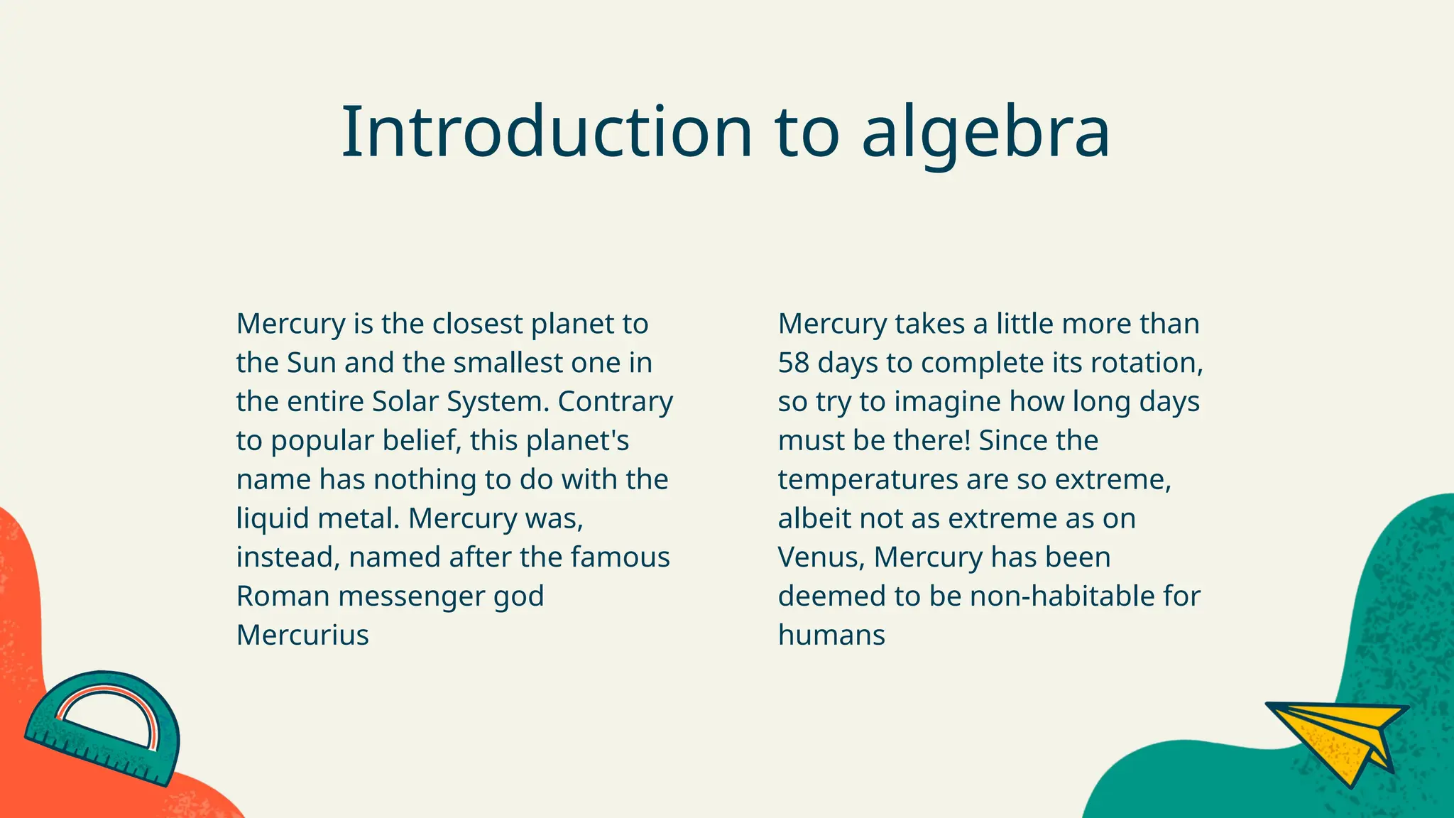 Algebra I - Mathematics - 9th Grade by Slidesgo.pptx