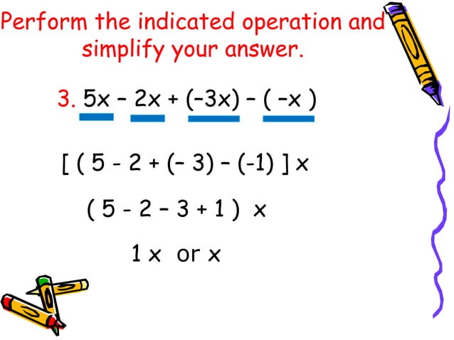 Adding and Subtracting Polynomials | PPT