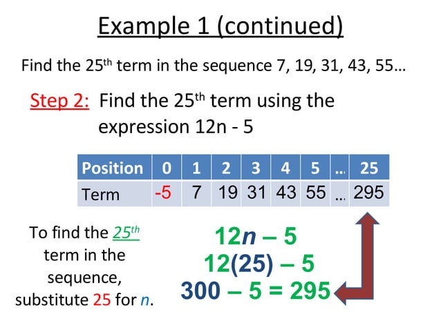 Algebraic Sequences Part C | PPT