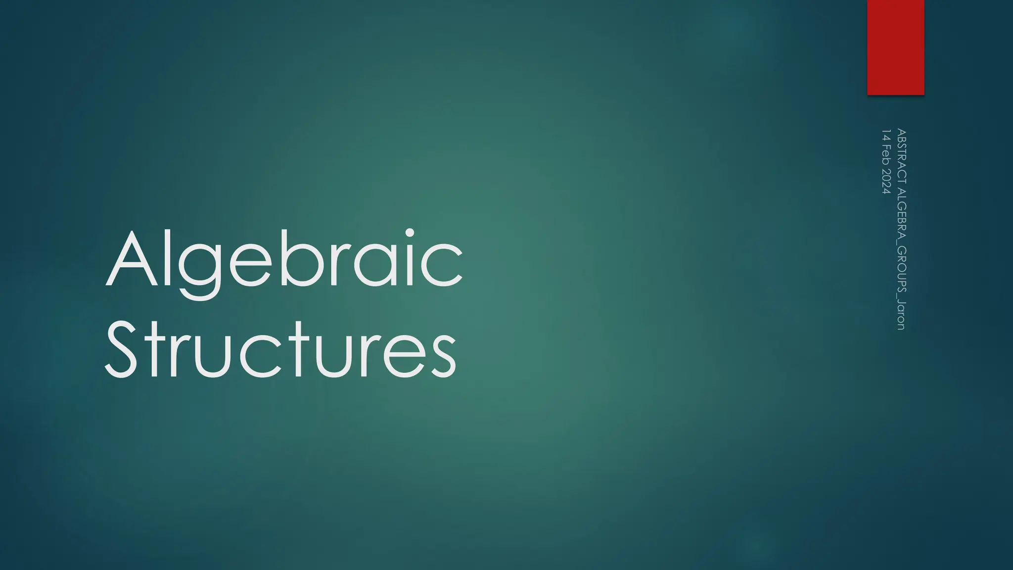 Algebraic Structures 123456789101112 Pdf