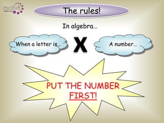 Algebraic conventions | PPTX