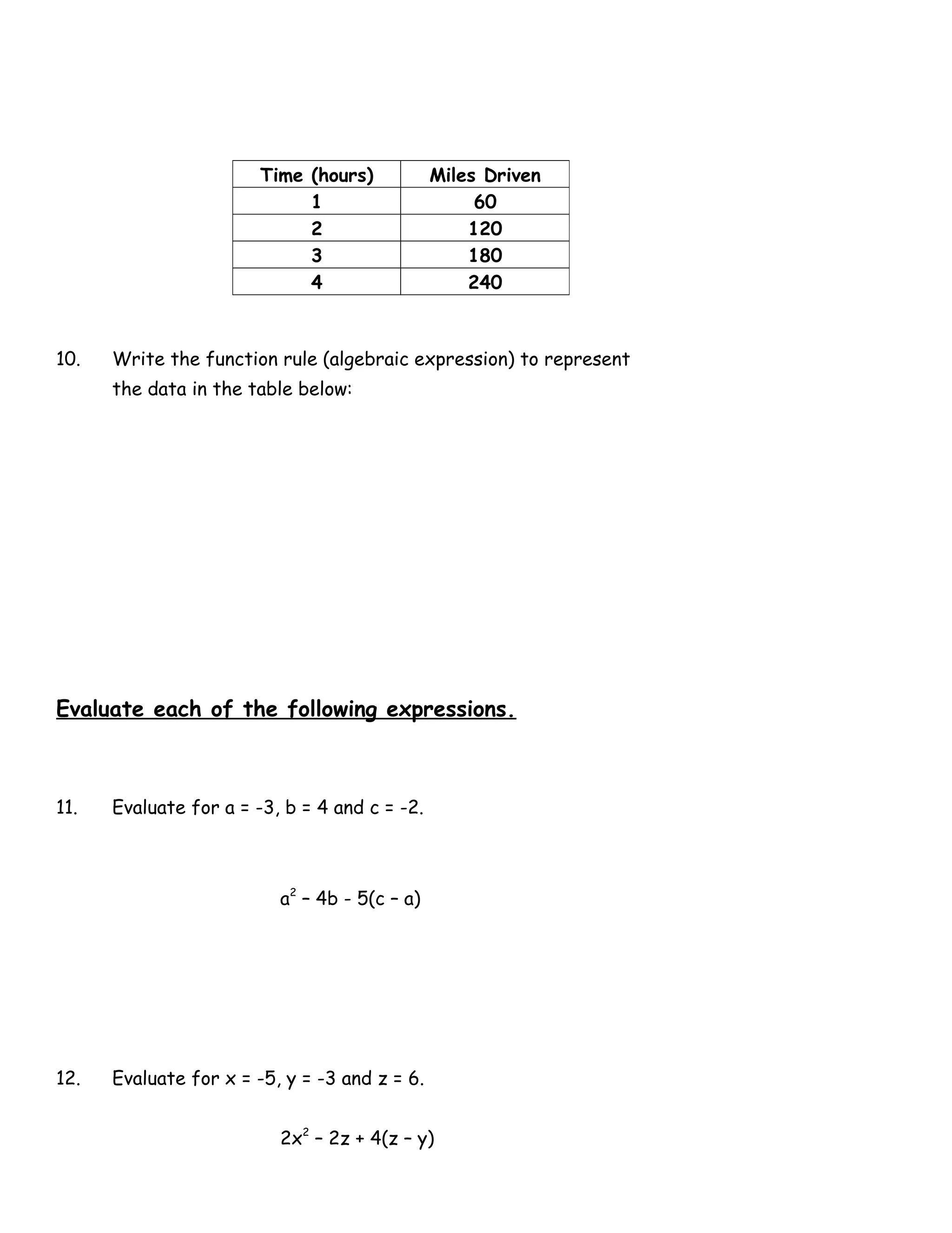 Algebra i ccp quarter 1 benchmark review | DOC | Physics | Science