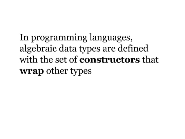 Algebraic Data Types and Origami Patterns | PPT