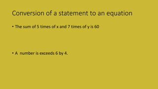 Algebraic equations G-6 | PPTX