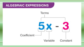 Introduction to Algebraic expression.pptx | Programming Languages | Computing