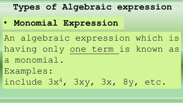 Introduction to Algebraic expression.pptx