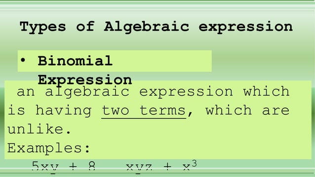 Introduction to Algebraic expression.pptx