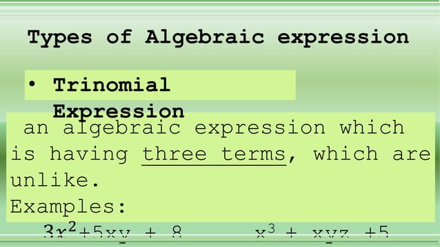 Introduction to Algebraic expression.pptx
