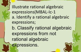 Algebraic Expression 2023 Data and Analytics | PPTX