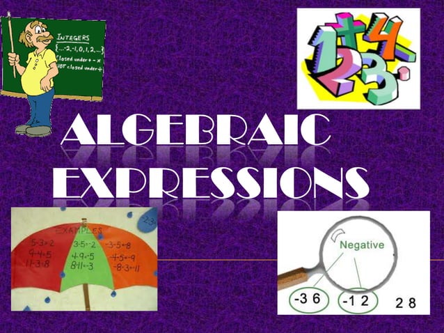 Algebraic expressions | PPTX | Physics | Science