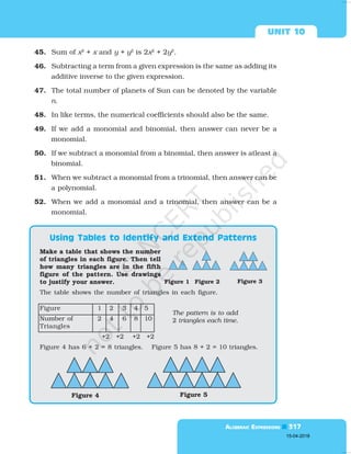 Algebraic expressions | PDF