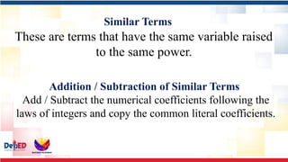 MATHEMATICS 8 QUARTER 1Algebraic Expressions.pptx