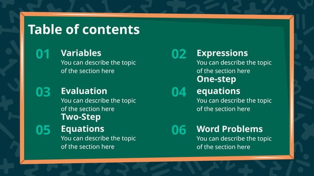Algebraic Expressions and Equations - Mathematics - 6th Grade by ...