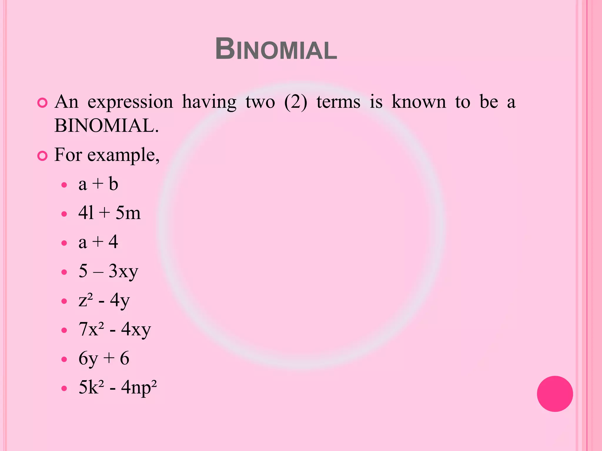 Algebraic expressions and identities | PPTX