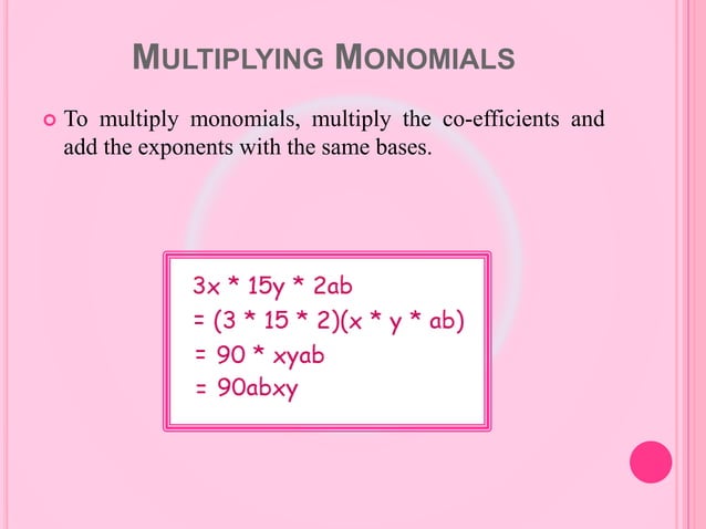 Algebraic expressions and identities | PPTX | Technology & Computing