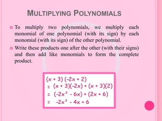 Algebraic expressions and identities | PPTX